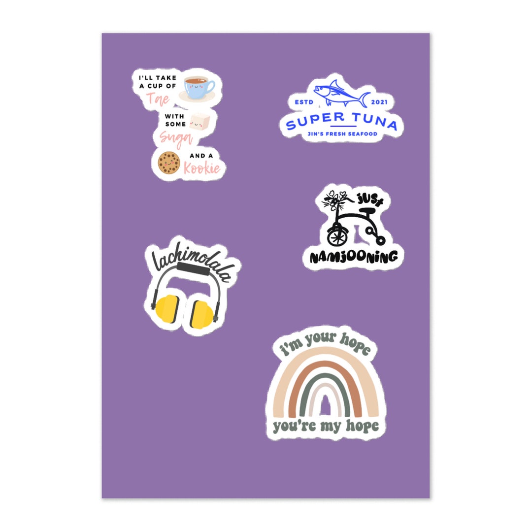 Kpop Stickers, Jhope Sticker, Jimin Decal, Suga Water Bottle Sticker ...