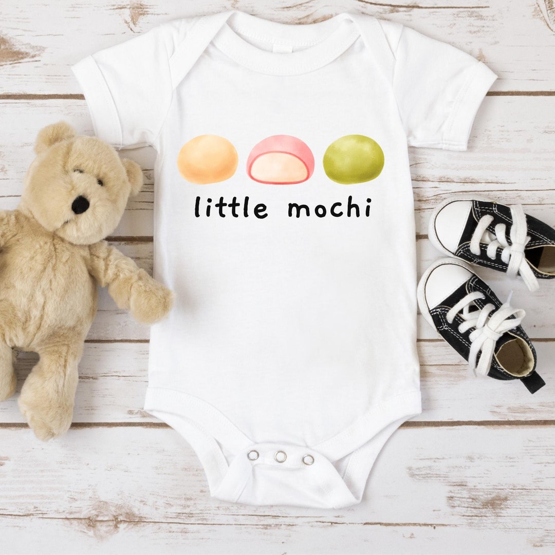 Little Mochi Baby Romper, Cute Baby Clothes, Kawaii Baby Romper, Mochi ...