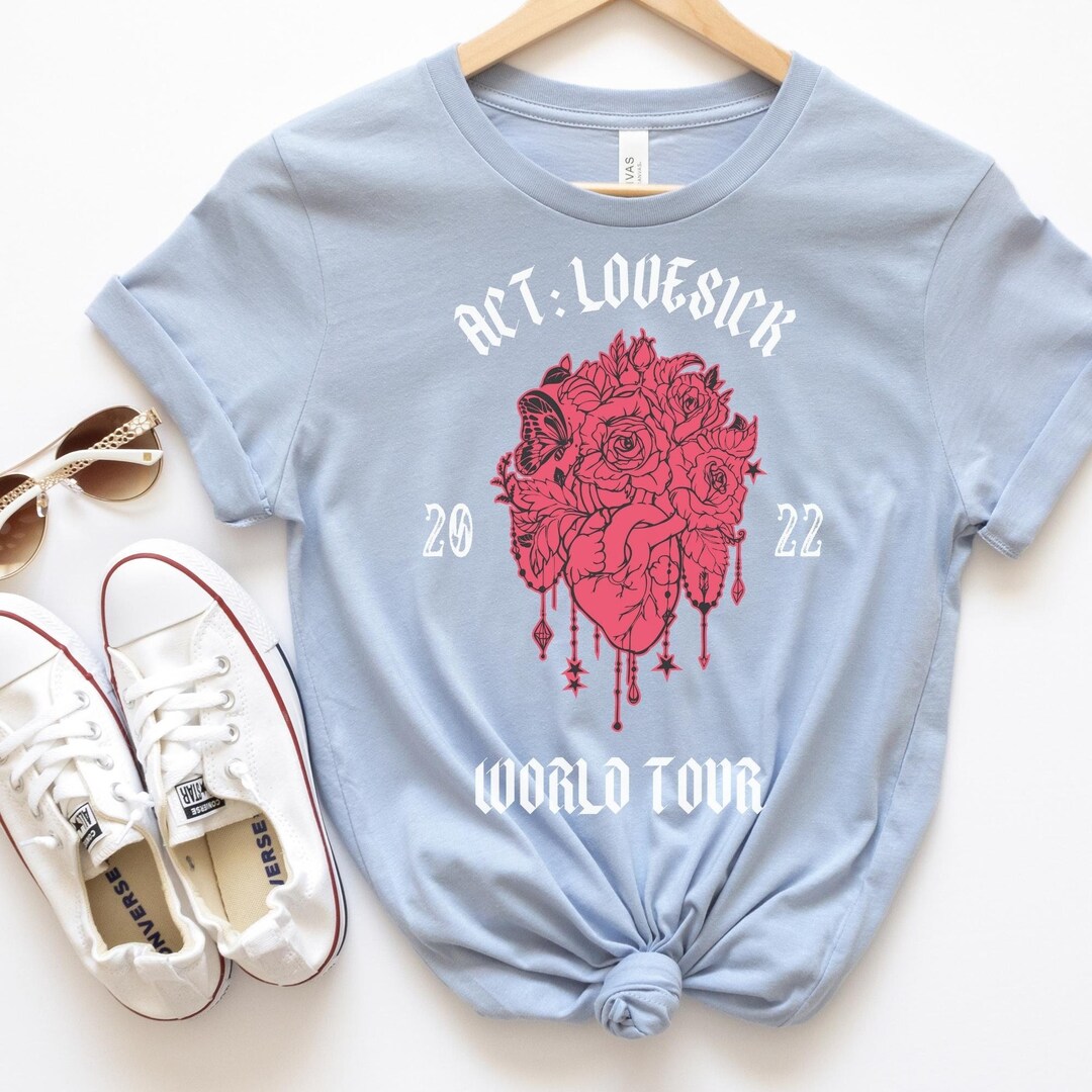 Act: Lovesick World Tour Concert Shirt, MOA Merch Apparel, K-pop ...