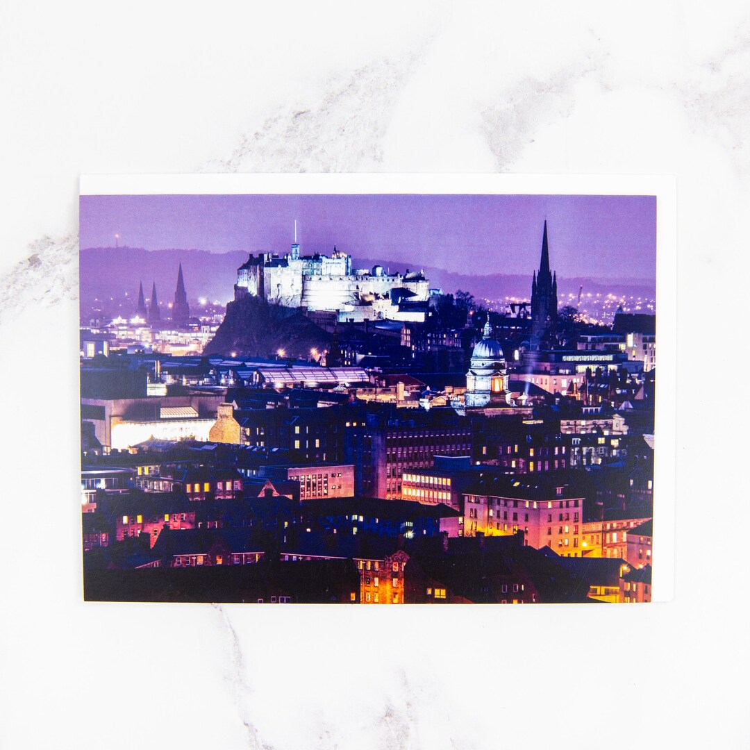 Edinburgh Castle Card, Edinburgh Card, Blank Greetings Card, Scottish ...