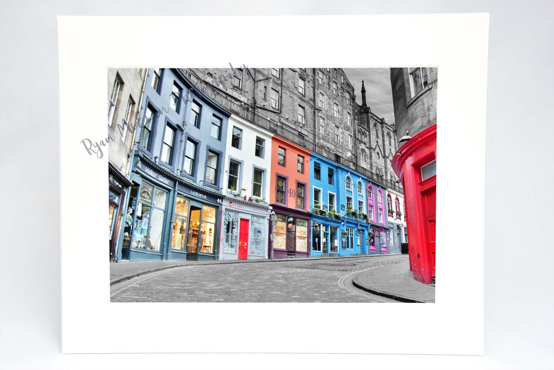 Edinburgh Print, Victoria Street Edinburgh Print, Edinburgh Photography ...