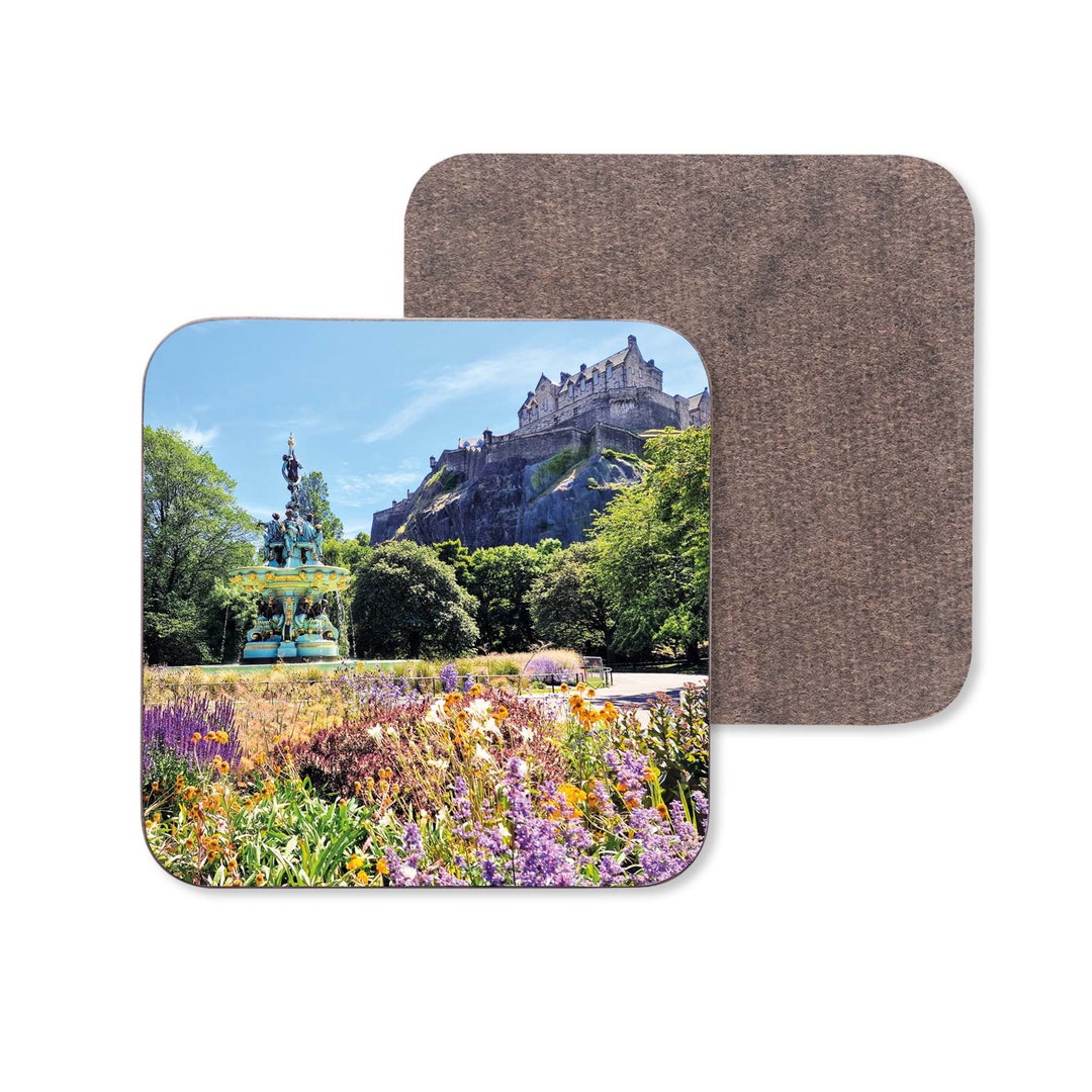 Edinburgh Castle Summer Coaster, Edinburgh Coasters - Etsy