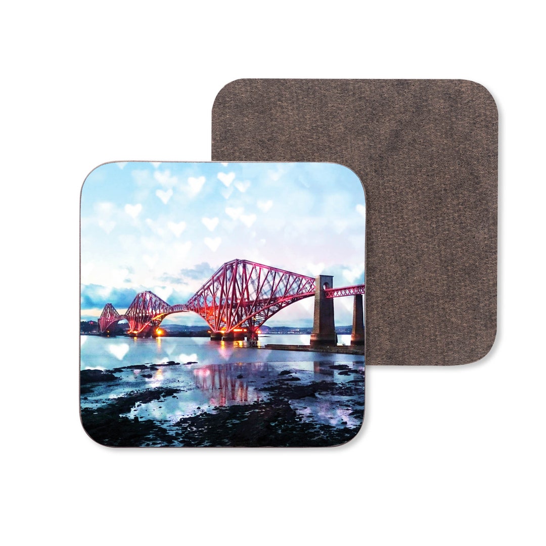 Forth Bridge Coaster, Edinburgh Coaster, Scottish Bridge Coaster - Etsy