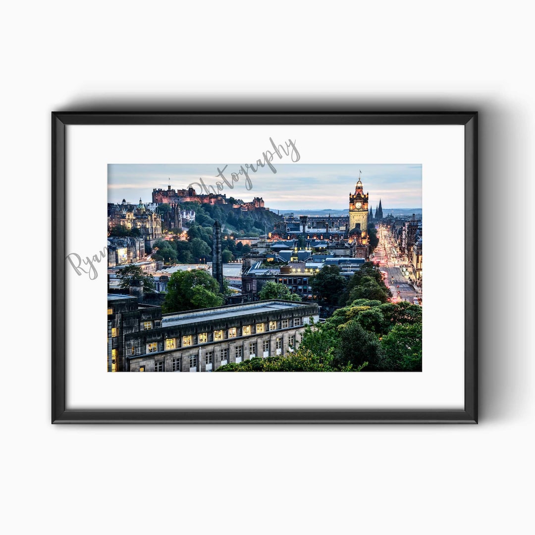 Edinburgh Castle Print - Etsy UK