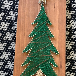 String and Nail Art Christmas Tree - Etsy
