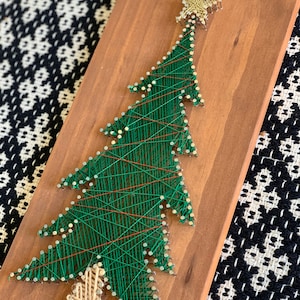 String and Nail Art Christmas Tree - Etsy