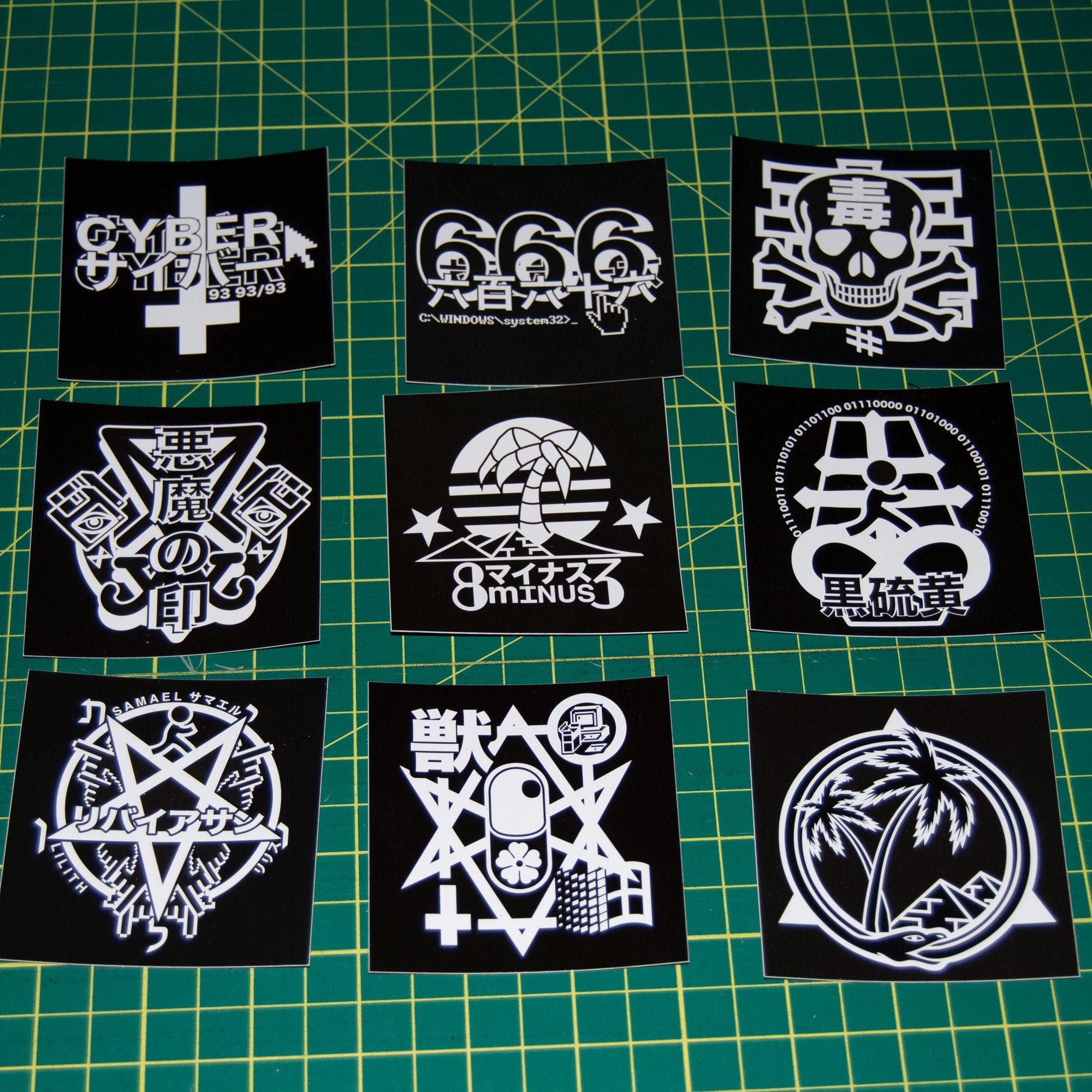 Cyber Occult Stickers 3in. X 3in. - Etsy UK