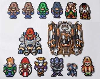 Final Fantasy VI Complete Character Perler Bead Magnet Set | Etsy