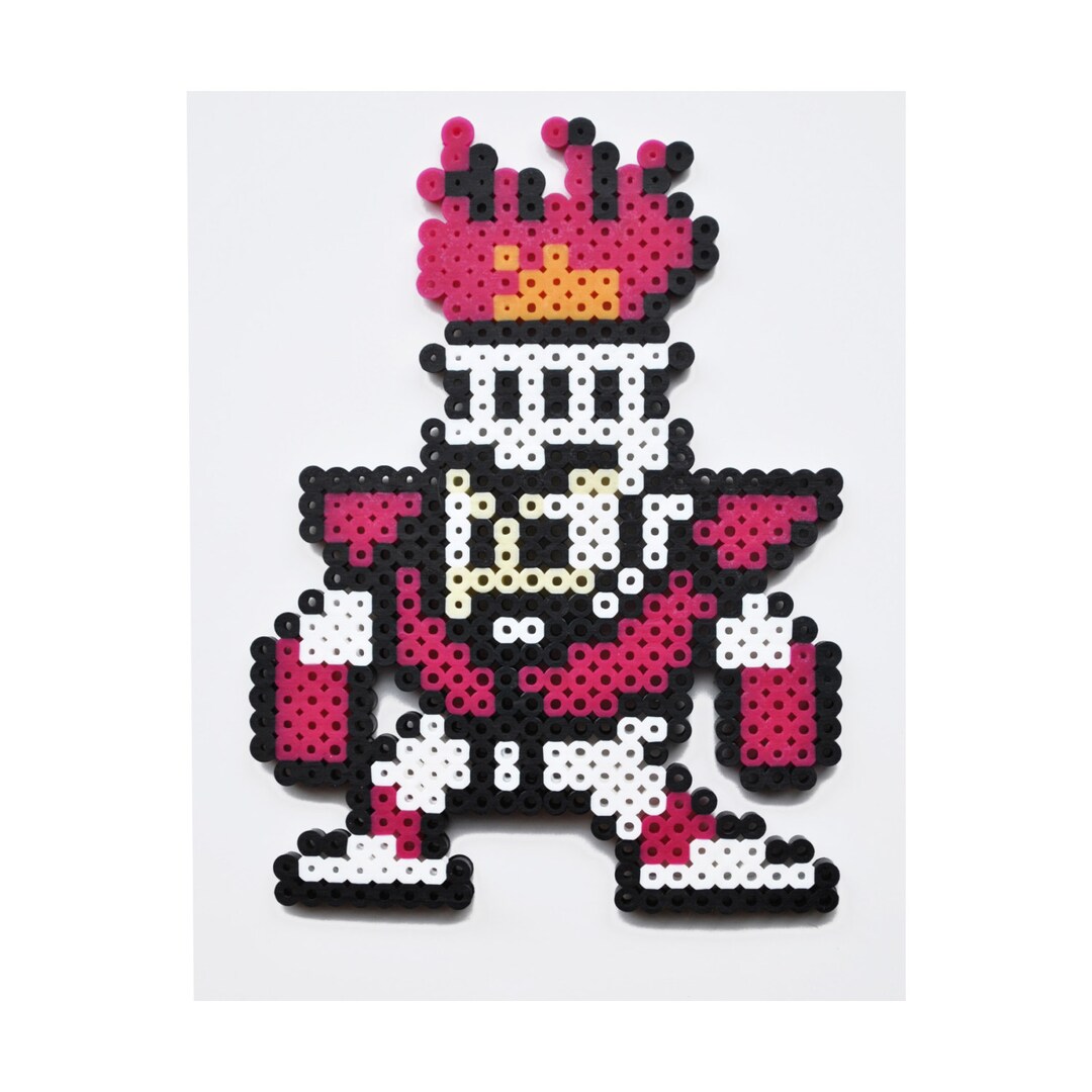 Fire Man Perler Bead Magnet - Etsy