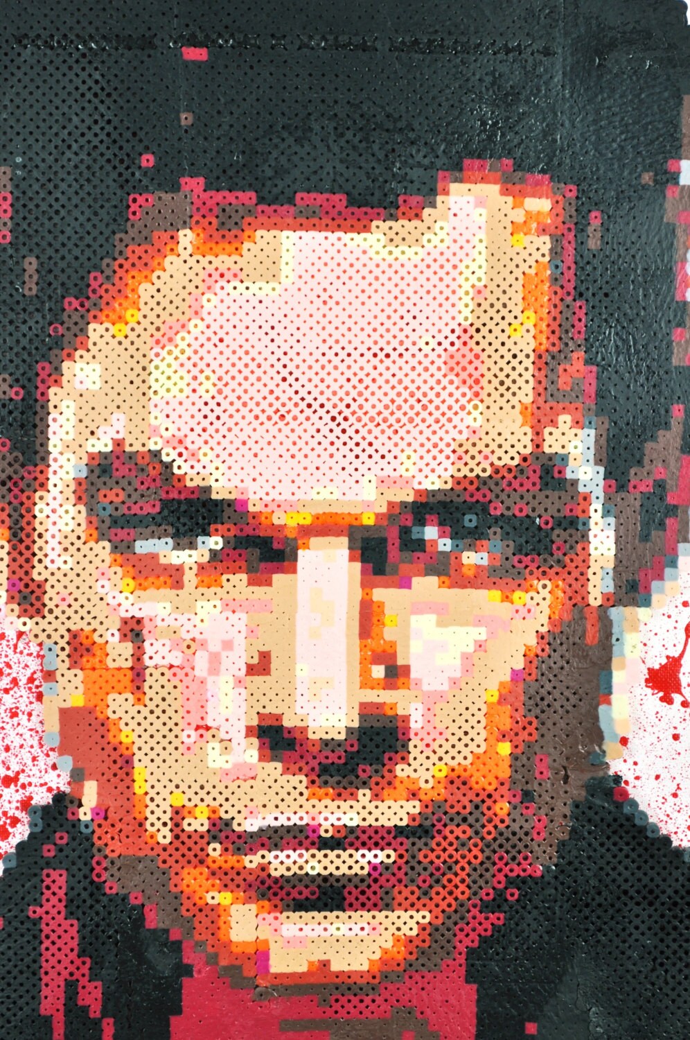 Dexter Perler Bead Portrait Canvas Art - Etsy