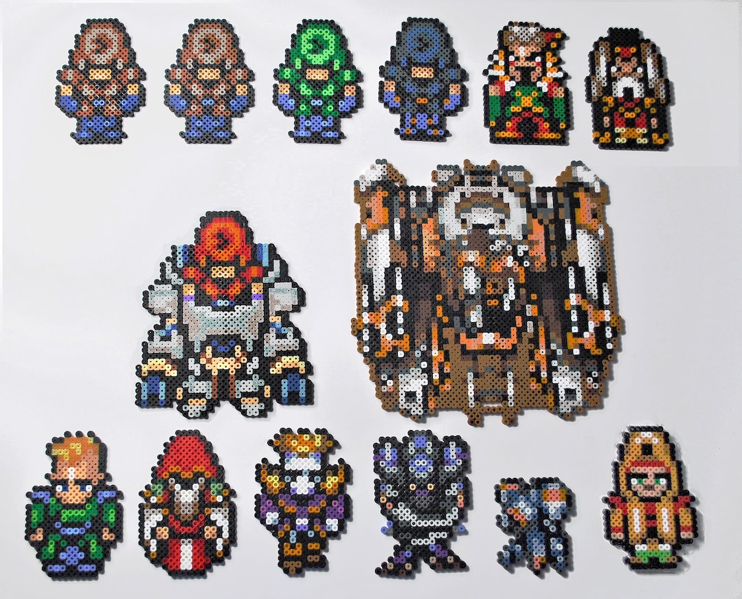 Final Fantasy VI Complete Magitek Empire Kefka Perler Bead Pixel ...