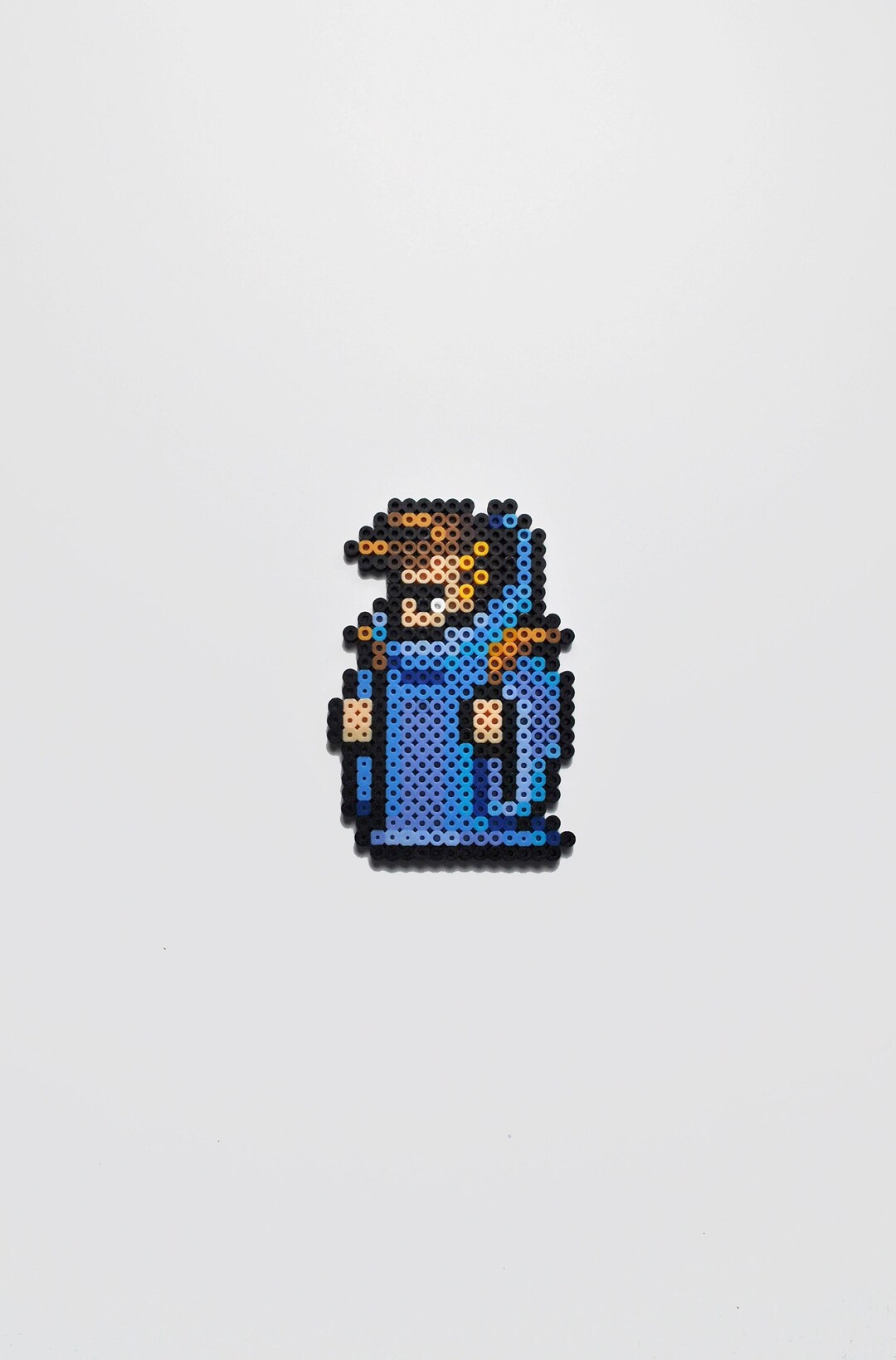 Pixel Remaster Master Black Wizard Final Fantasy 1 Perler Bead Nintendo ...