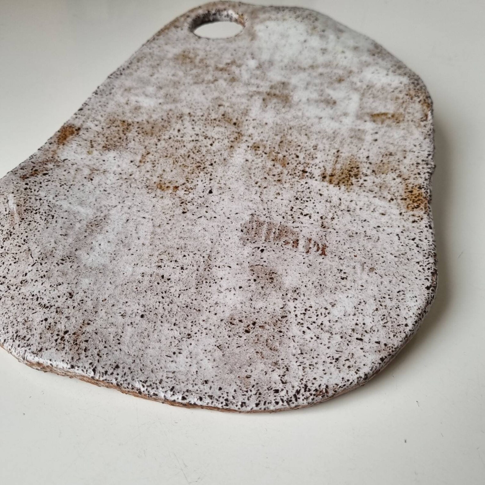 Handmade Cheese Board in White Unique Ceramic Food Serving - Etsy