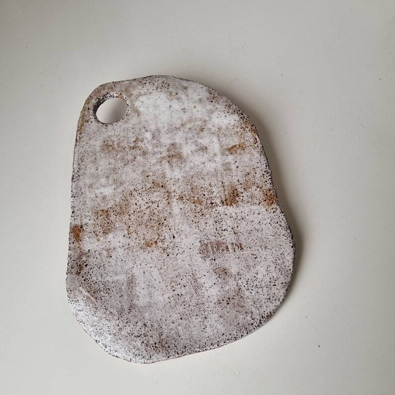 Handmade Cheese Board in White Unique Ceramic Food Serving - Etsy