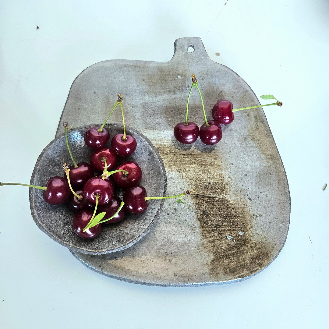 Ceramic Cheese Board, Unique Ceramic Food Serving Platter Made by ...