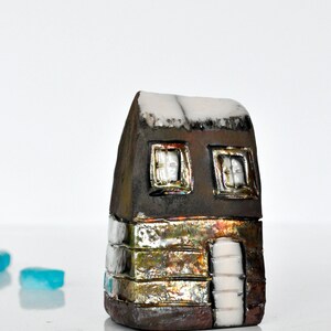 Raku Fired Ceramic Art House: Handcrafted Croatian Pottery - Etsy