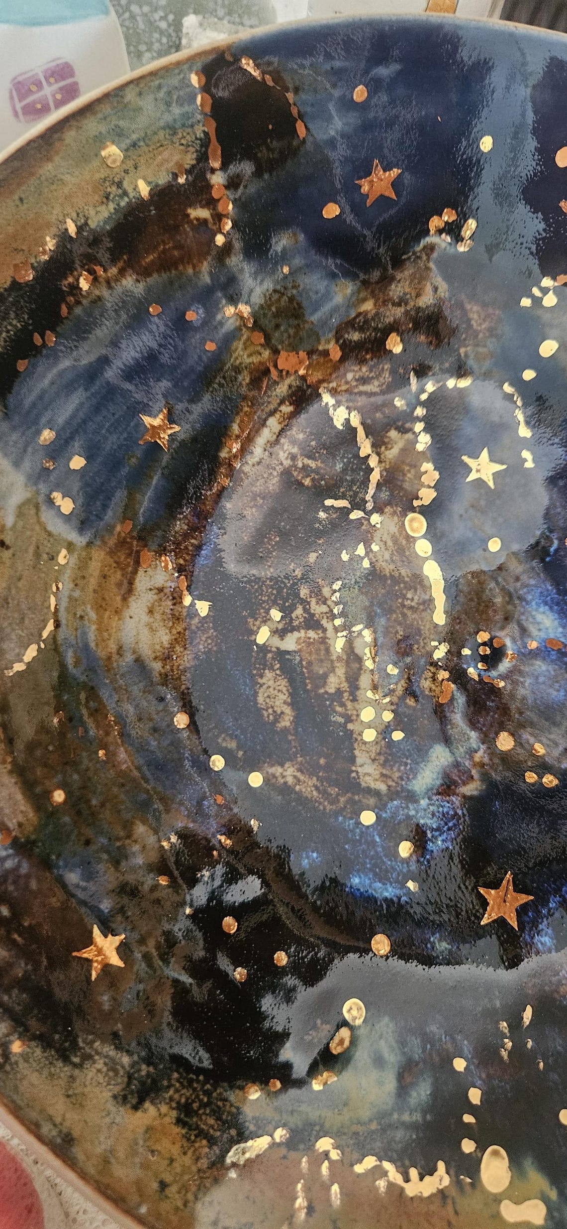 Unique Galaxy-themed Decorative Ceramic Bowl - Etsy