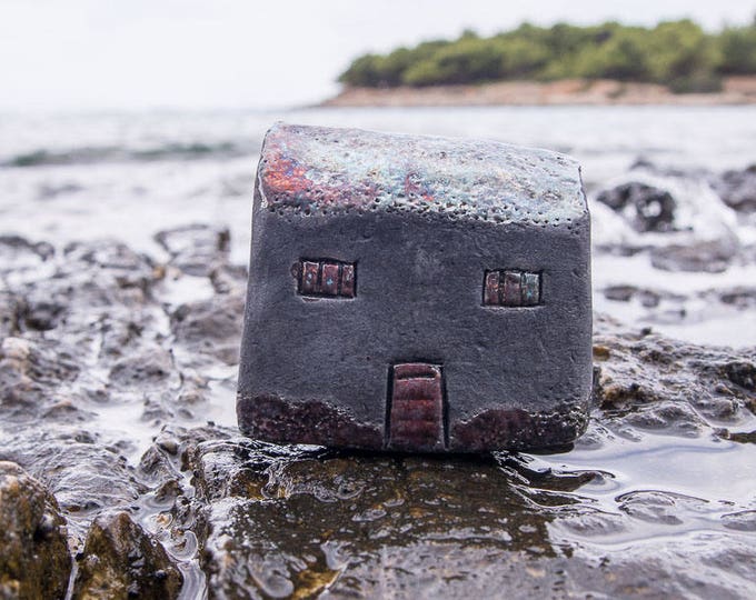 Raku Pottery Fired Ceramic House Hand Sculpted Unique Ceramics - Etsy