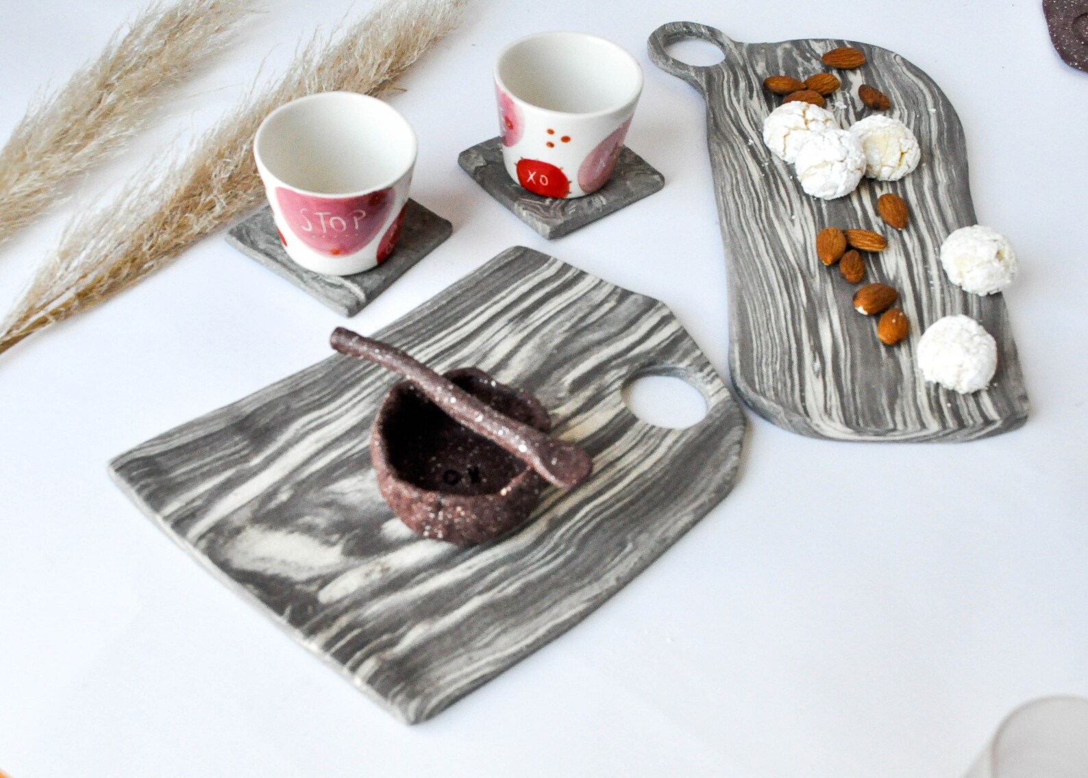 Marble Ceramic Cheese Platter. Cheese Ceramic Board. Sharing | Etsy