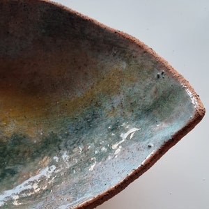 Large Ceramic Serving Bowl Unique Irregular Shape Art Ceramic - Etsy