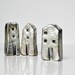 Set of 3 Raku Fired Ceramic Houses | Handmade Sculptural Home Decor ...