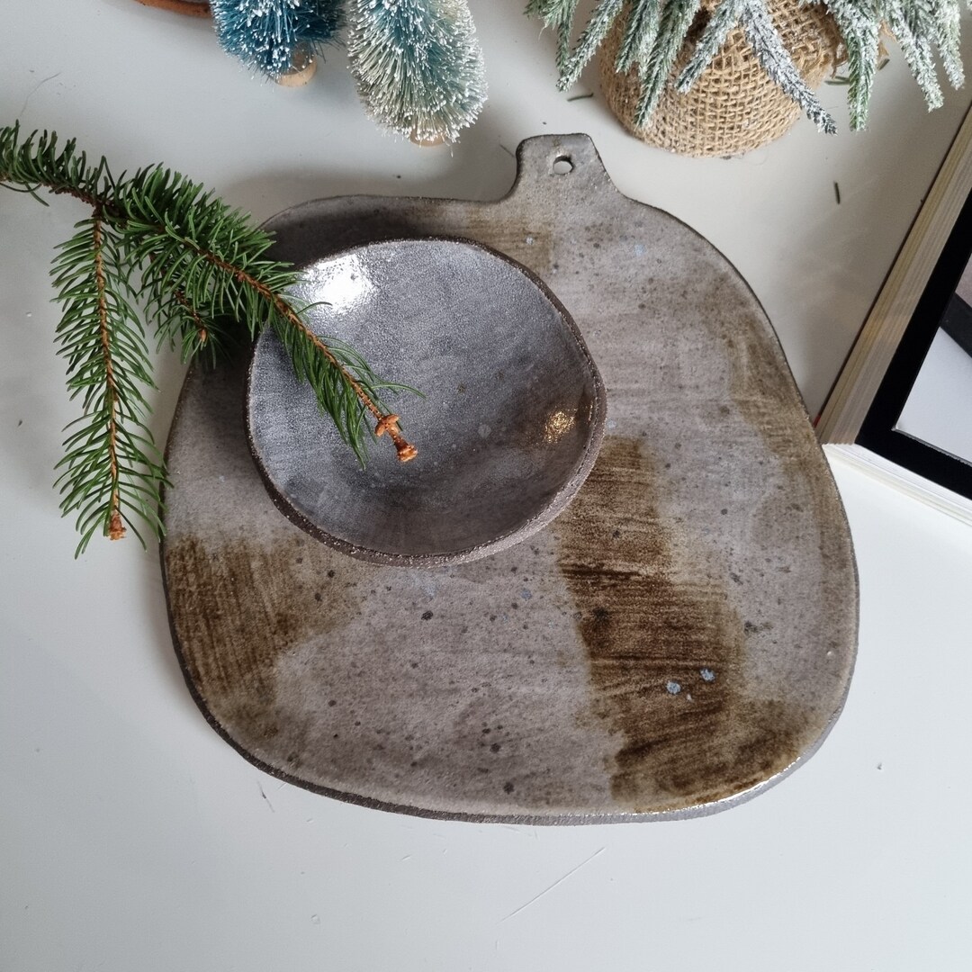 Ceramic Cheese Board, Unique Ceramic Food Serving Platter Made by ...