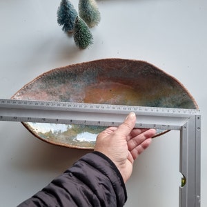 Large Ceramic Serving Bowl Unique Irregular Shape Art Ceramic - Etsy