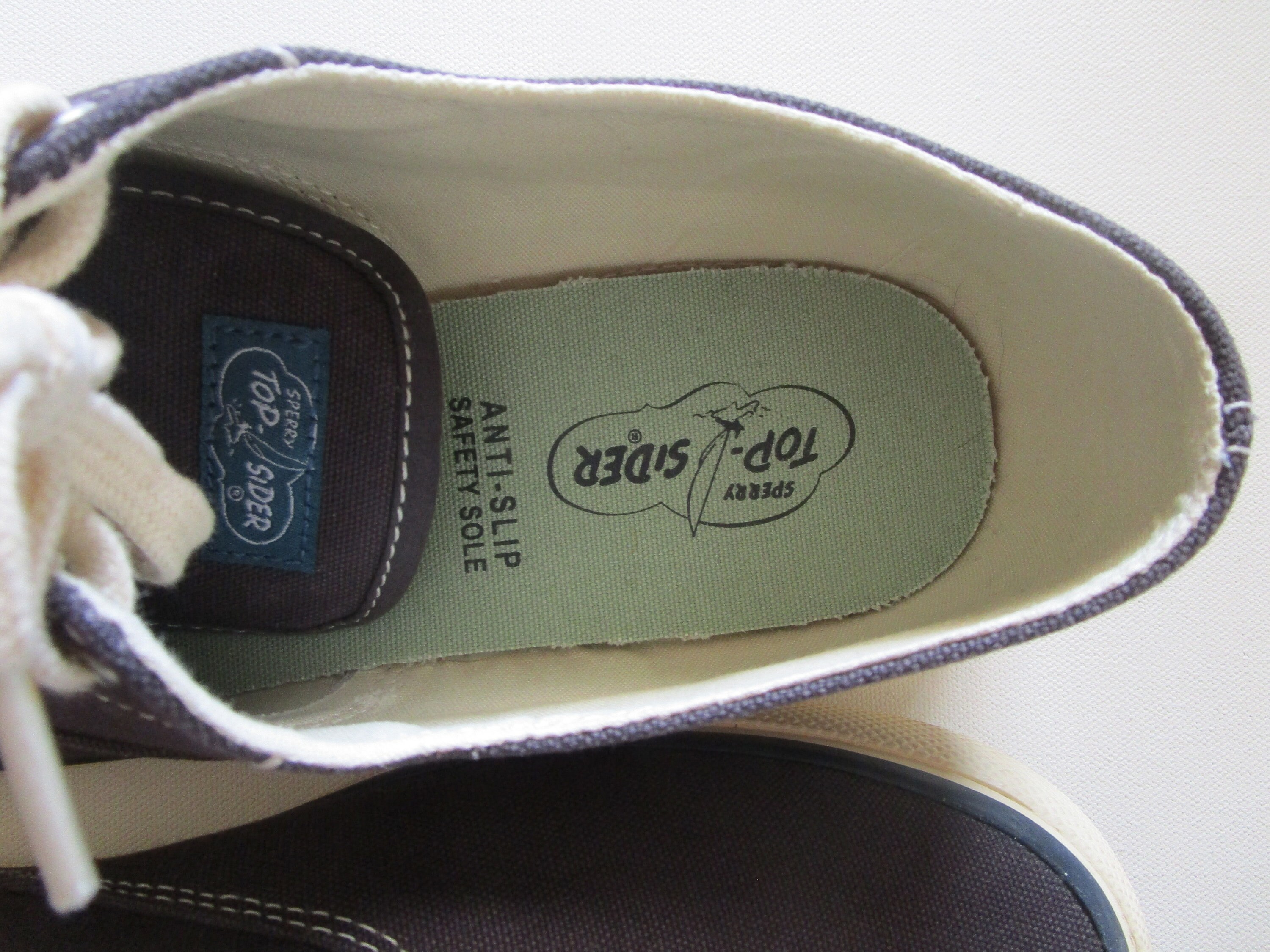 Navy White Canvas Top Siders 11, Vintage 90s Does 60s SPERRY Boat Shoes ...