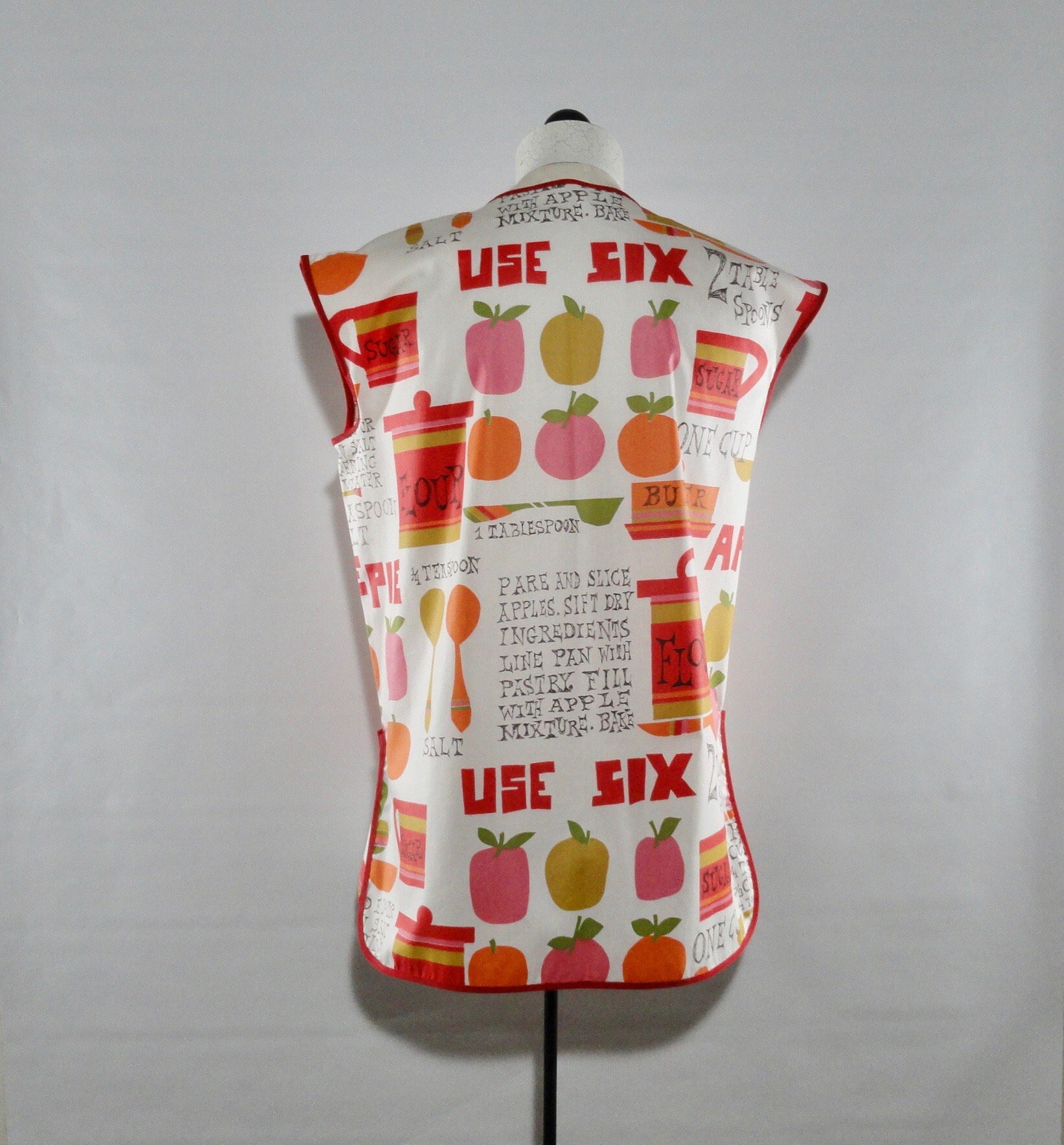 MCM Cotton Kitchen Smock Small Vintage 50s 60s Fabrics M - Etsy