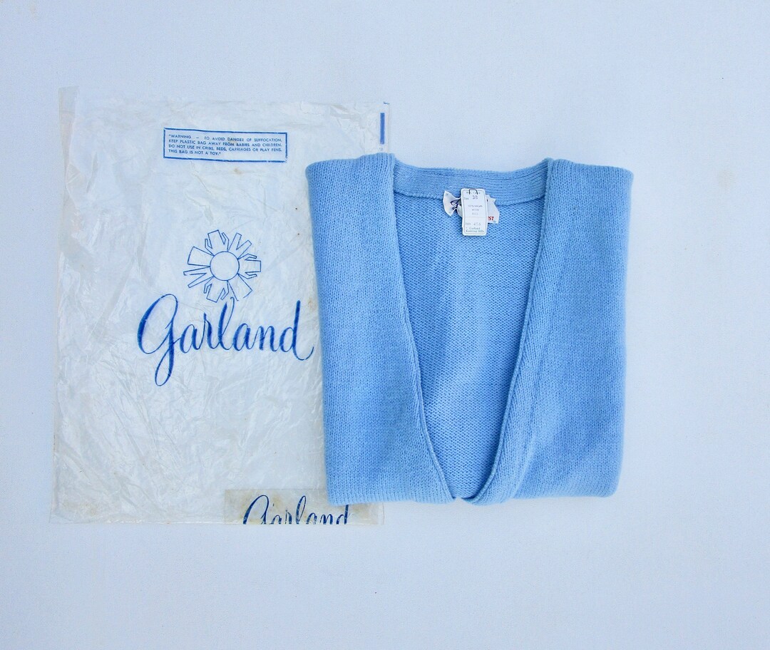 NIP, Blue Virgin Wool Vest 38, Vintage 1960s Garland Sheltie Mix Four ...