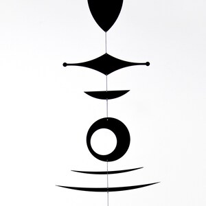 Large Hanging Mobile Wall Decor Sculpture Art - Black Mid-century ...