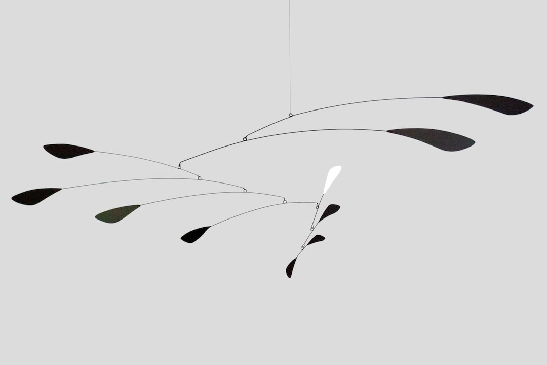 Large Black Hanging Mobile, 5ft by 2ft Not Too Tall, Perfect for ...