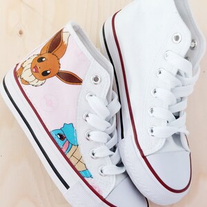 Custom Pokemon Gaming Theme Pikachu Evie Trainers Shoes High Top ...