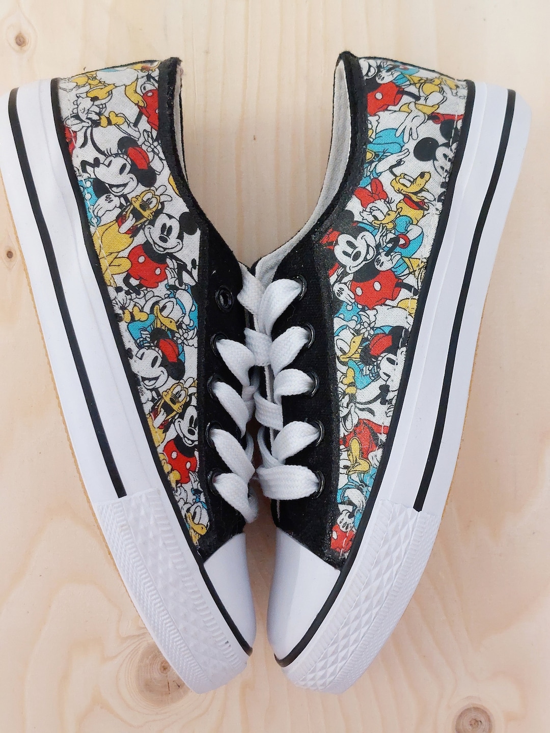 Hand Customised/custom Disney Theme Trainers Shoe Sneakers Low Top ...