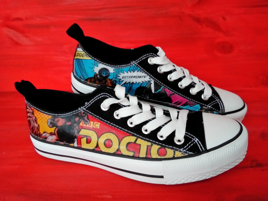 Hand Customised/ready to Send Today! Size EUR 43. Custom Doctor Who ...