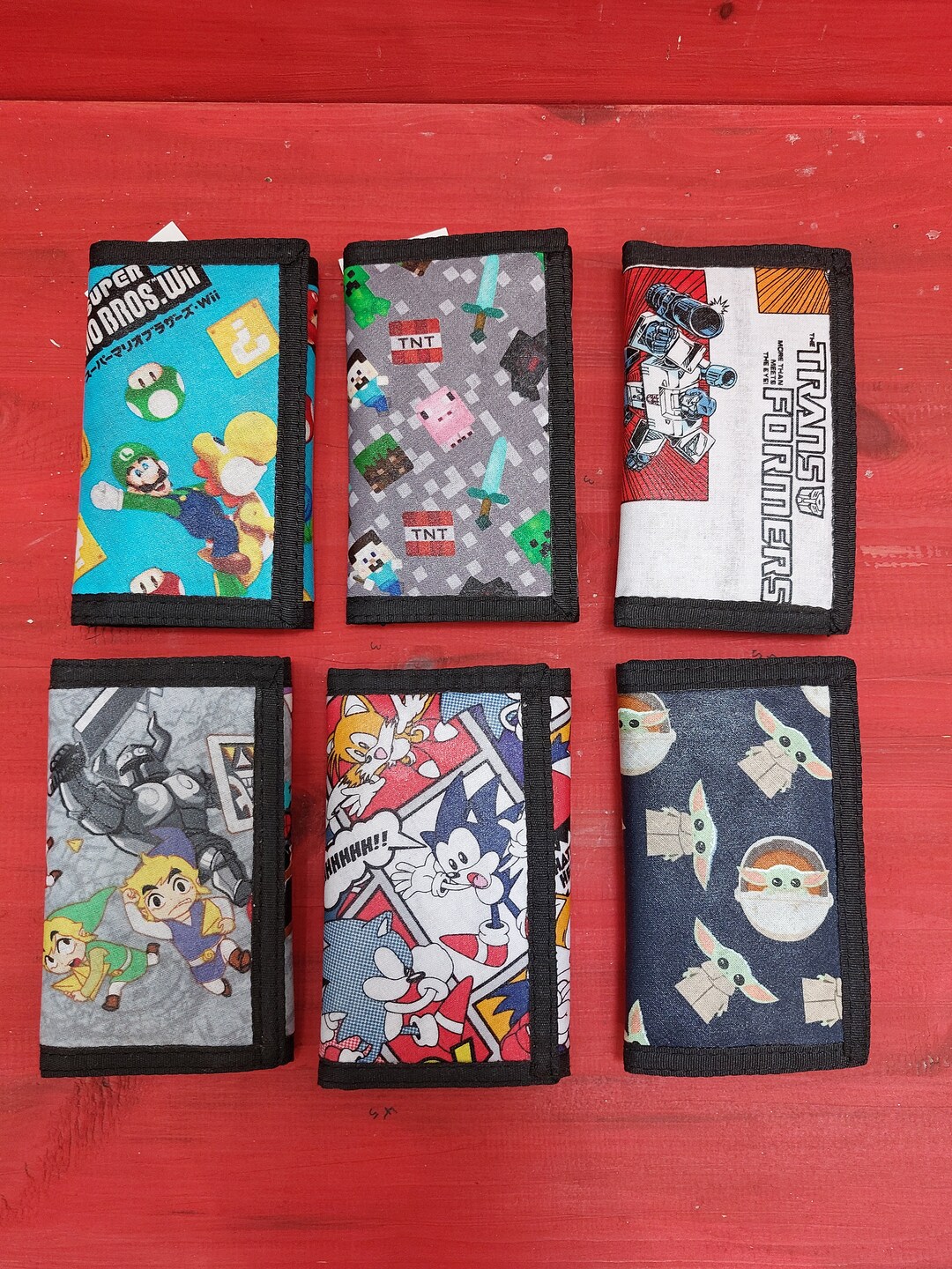 Custom Star Wars Baby Yoda Theme Wallets, Minecraft, Zelda, Sonic ...