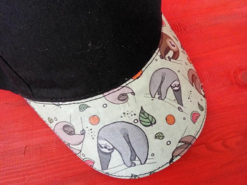 Hand Customised/custom Animal Theme Basebal Cap Sloth Monkey Llama - Etsy