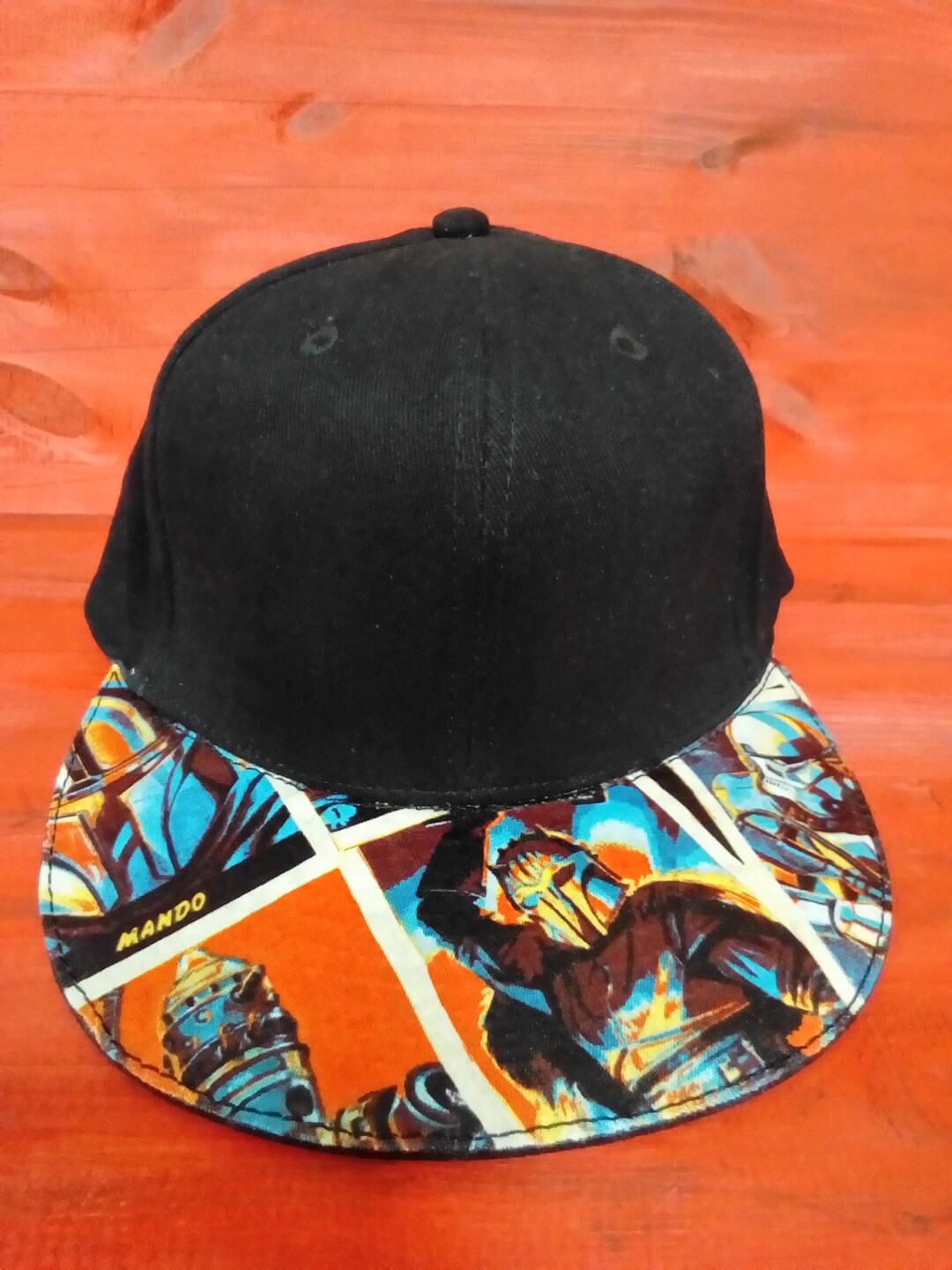 Hand Customised/custom Star Wars Mandalorian Theme Baseball Flat Peak ...