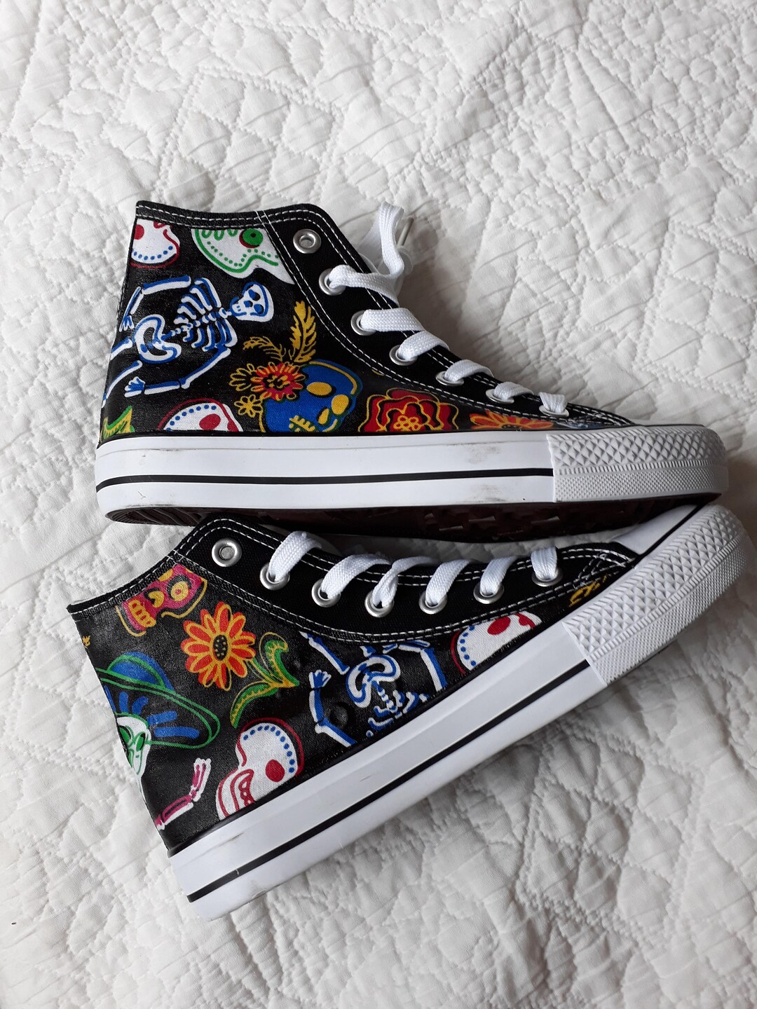 Hand Customised/custom Skulls Skeletons Mexican Day of Dead Inspired ...
