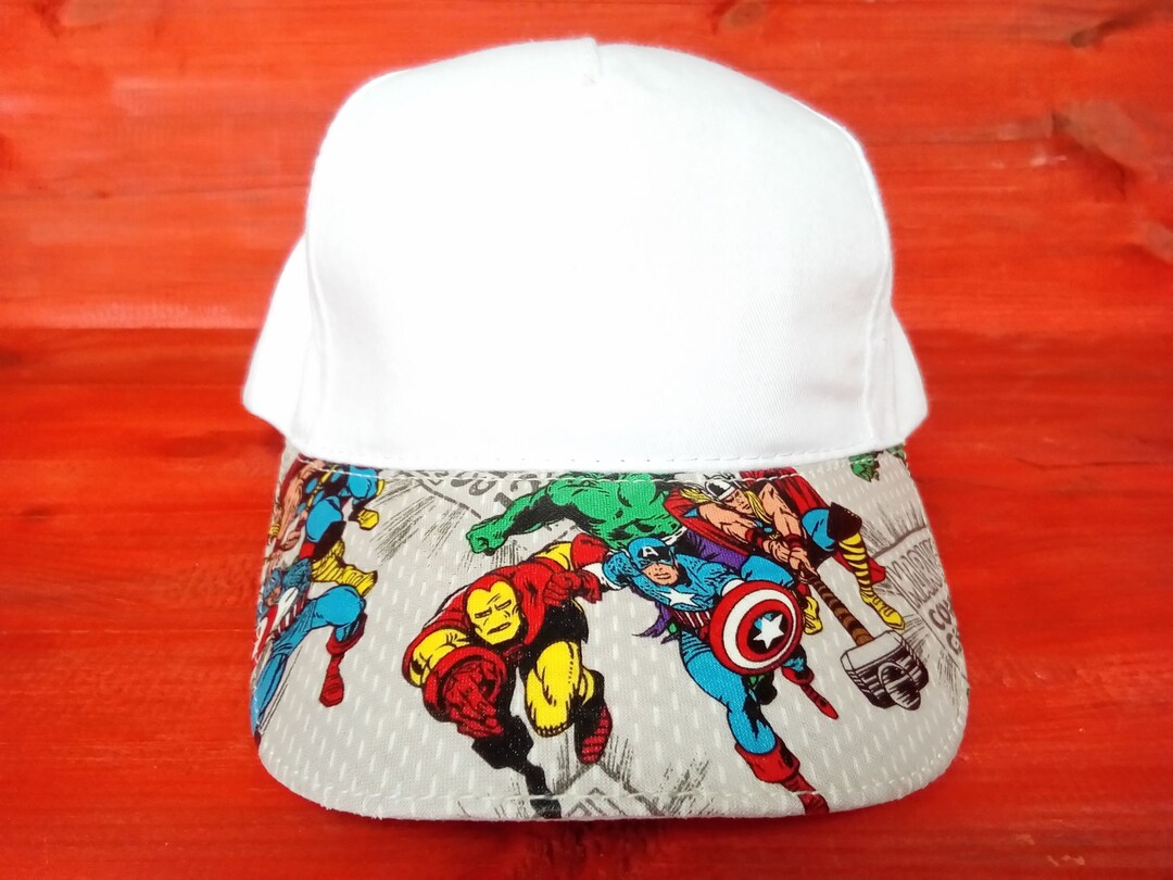 Hand Customised/custom Marvel Comic Theme Baseball Cap, Thor, Spiderman ...