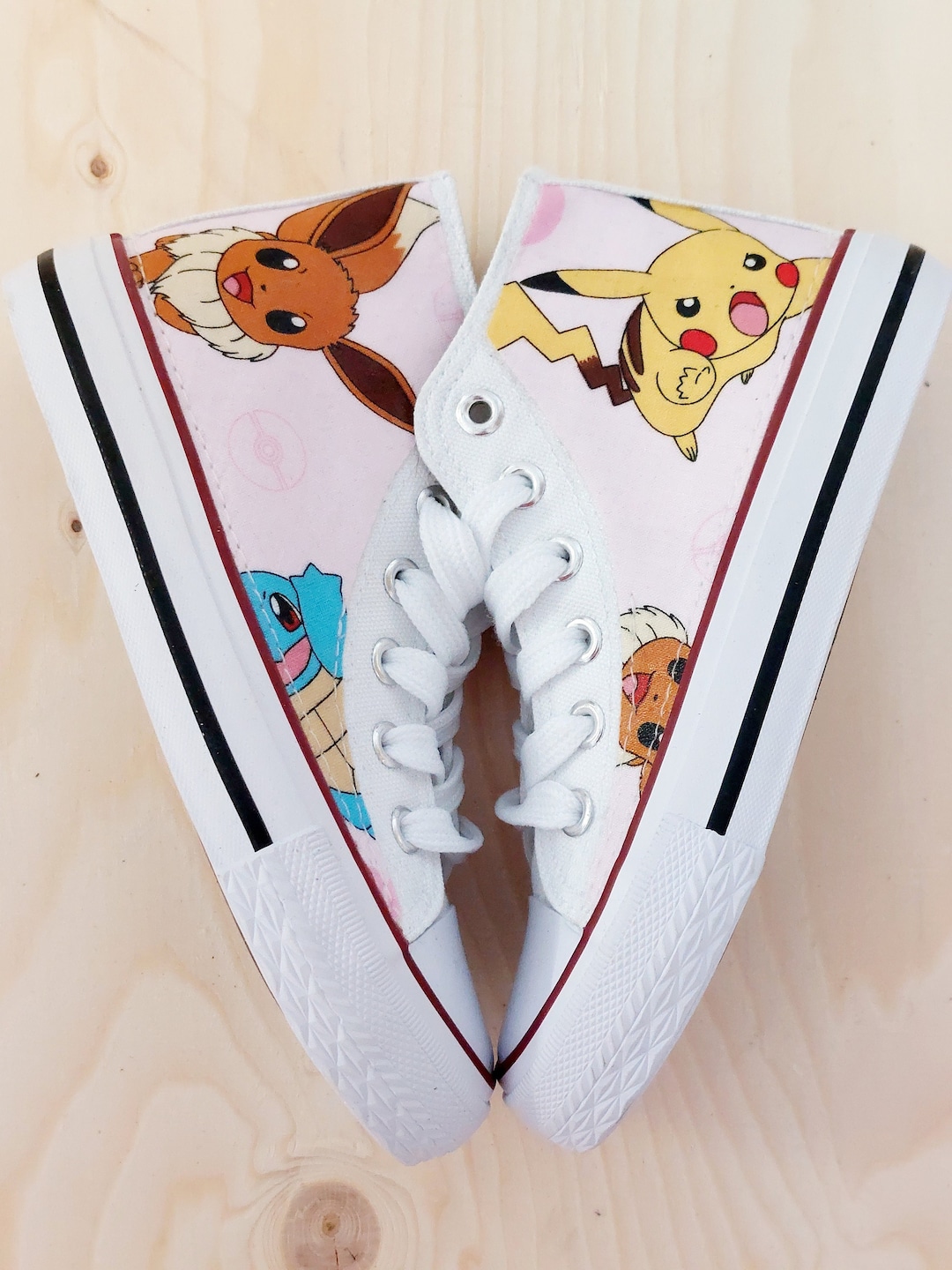 Custom Pokemon Gaming Theme Pikachu Evie Trainers Shoes High Top ...