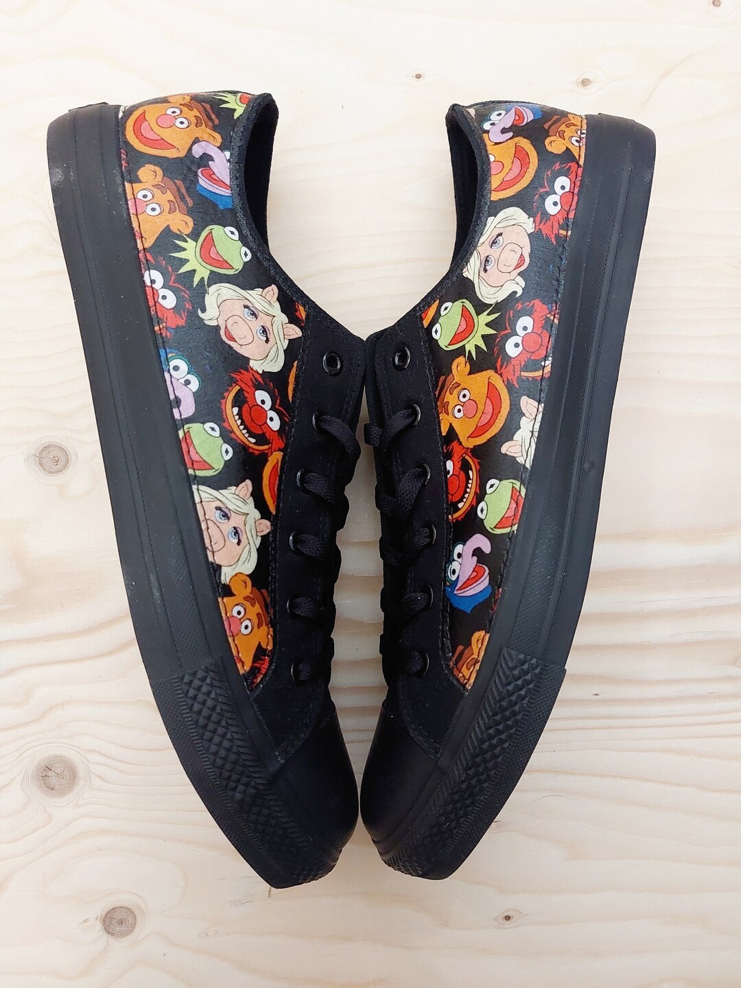 Hand Customised/custom Muppets Theme Trainers Shoes Low Top Sneakers - Etsy