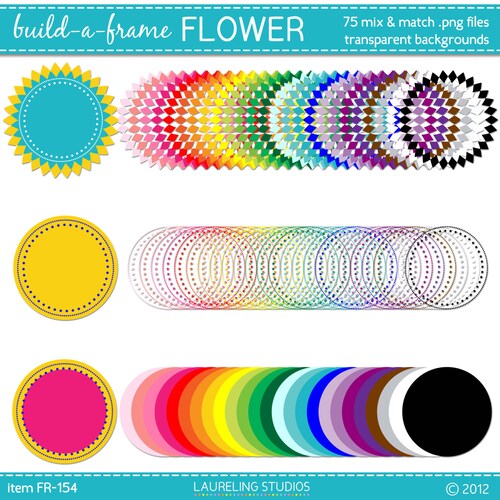 Thanksgiving Flower Clipart Clip Art Thanksgiving Autumn Fall | Etsy