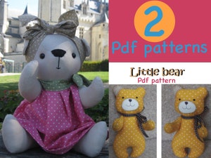 PDF Bailey Bear Memory Bear Sewing Pattern Beginner Memory - Etsy Canada