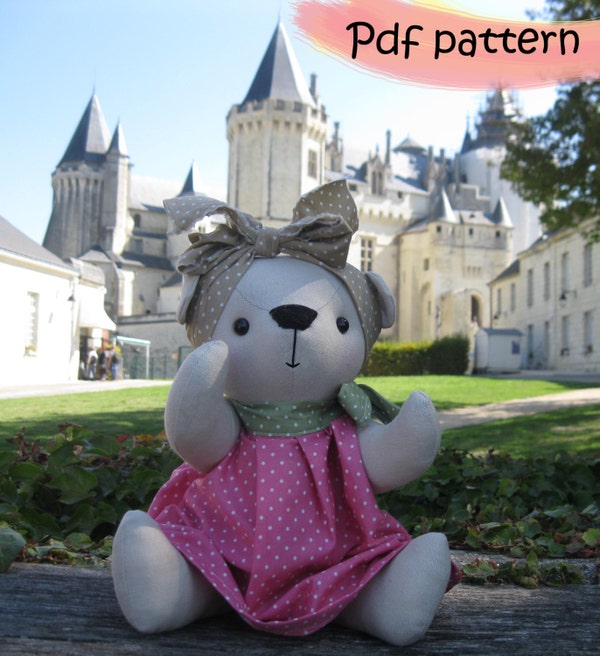 PDF Bailey Bear Memory Bear Sewing Pattern Beginner Memory - Etsy Canada