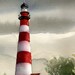 Assateague Lighthouse Fridge Magnet 3.5x5". Chincoteague, VA. Red ...