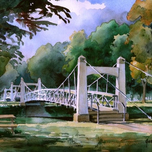 Lake Lenape Bridge, Perkiomen Creek, Perkasie & Sellersville, Bucks ...