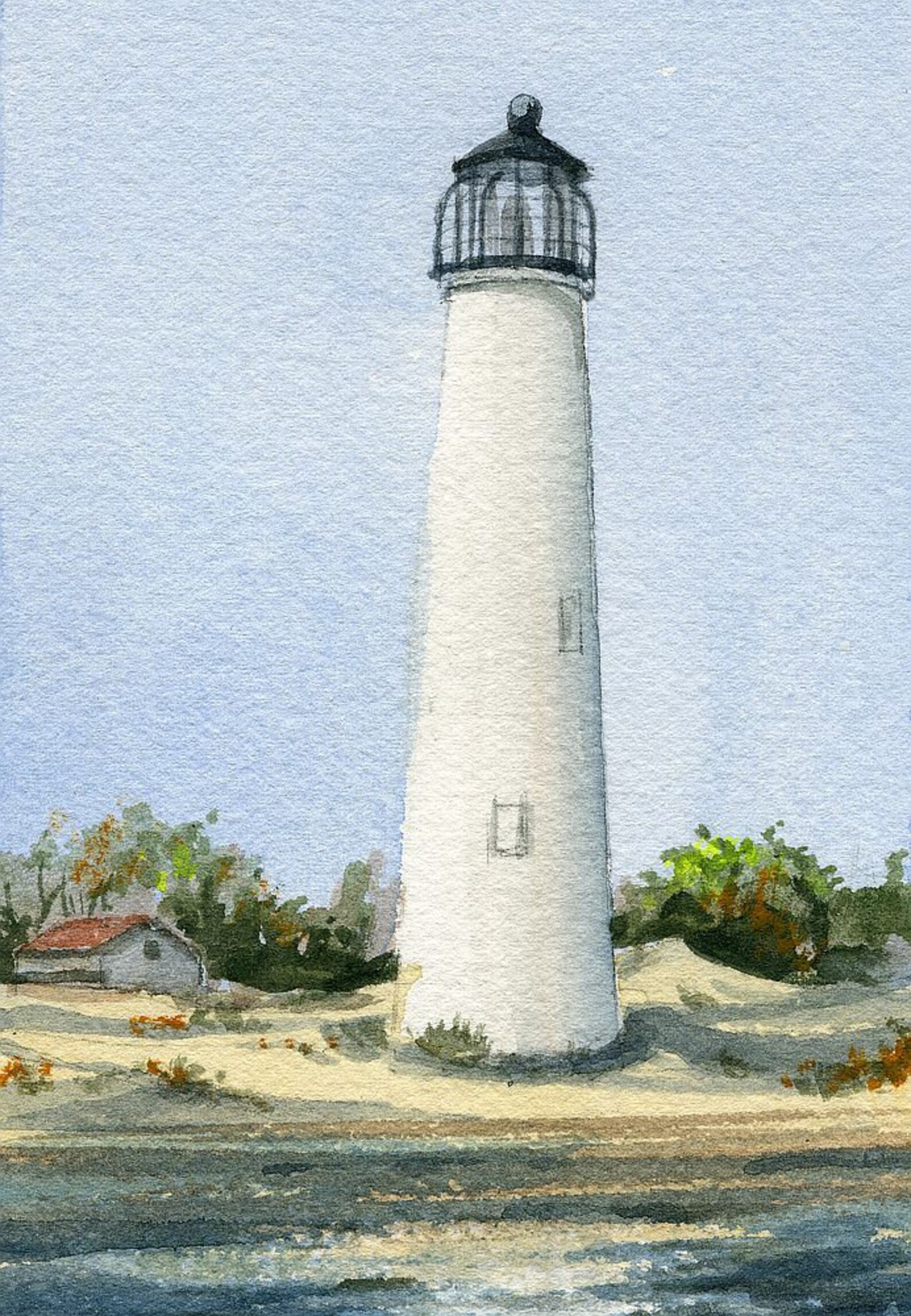 Florida Panhandle Lighthouses Notecard Collection. Set of 6 Beautiful ...