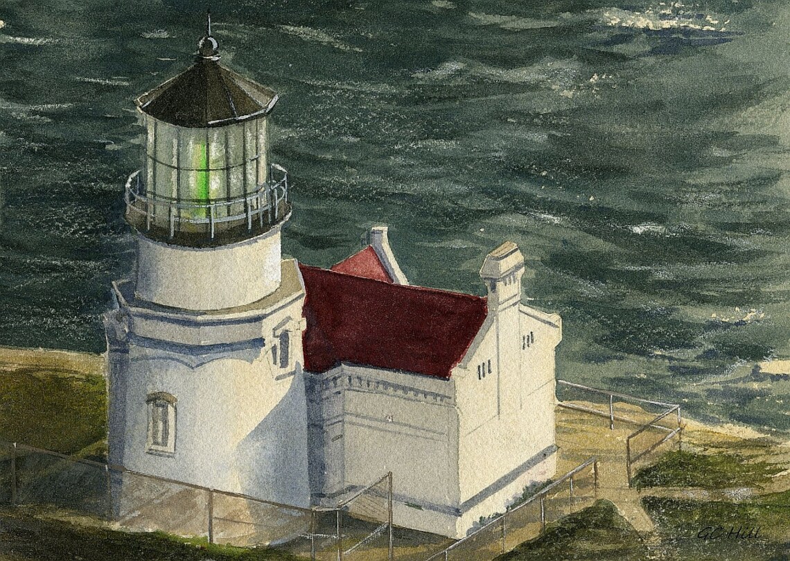Point Conception Lighthouse Santa Barbara Channel CA. Green - Etsy