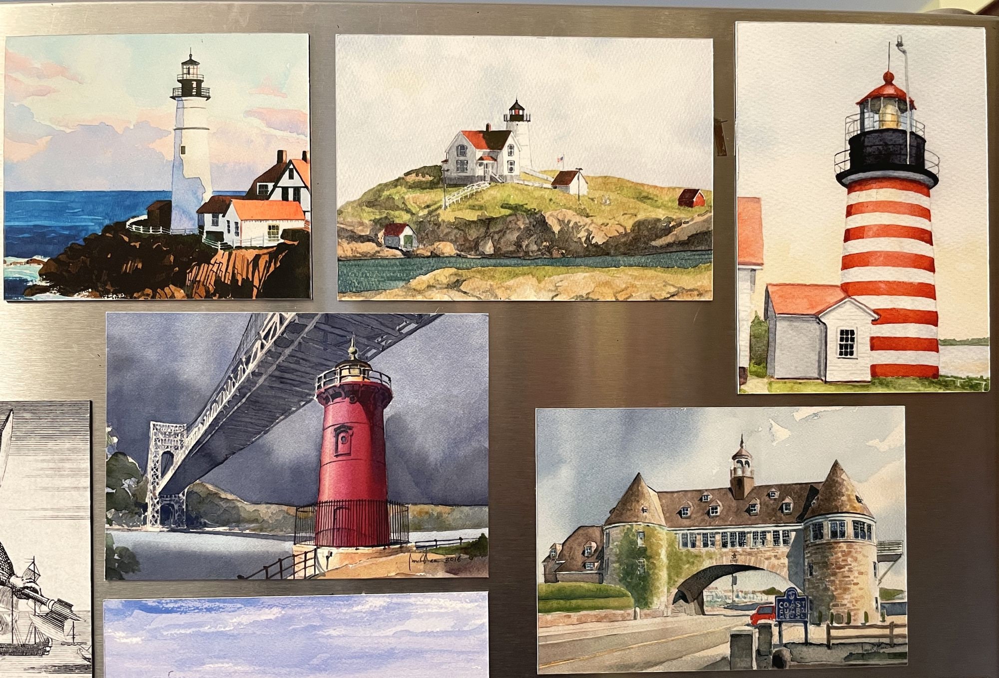 West Quoddy Head Lighthouse Fridge Magnet 3.5x5. Lubec - Etsy